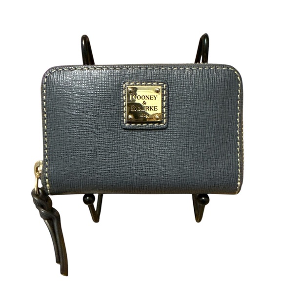 Dooney & Bourke | Bags | Dooney Bourke Gray Compact Wallet | Poshmark